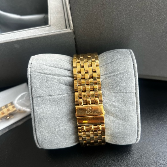 Michele | Accessories | Michele Deco Gold Watch | Poshmark